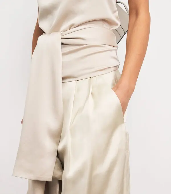 ESSE STUDIOS Satin Finesa Tailored Shorts