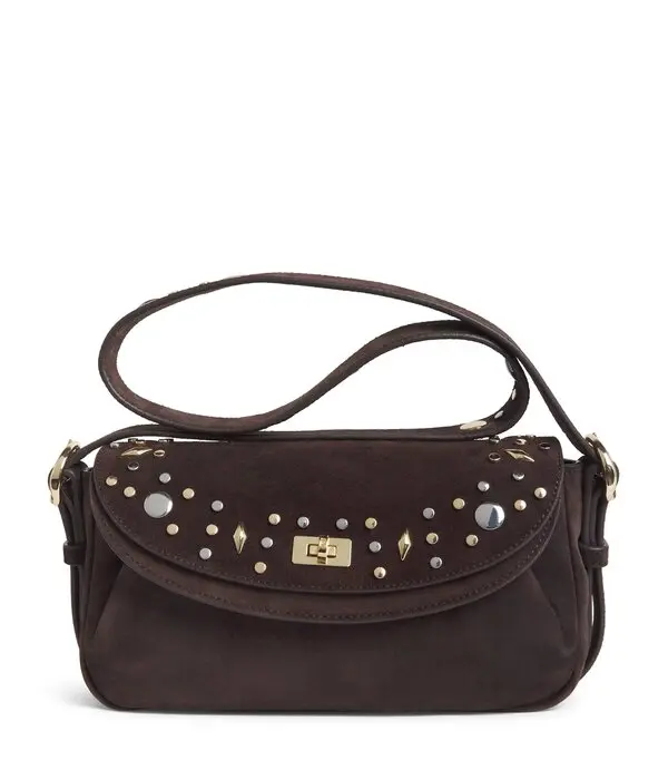 Sandro Suede Le Mambo Janys Shoulder Bag