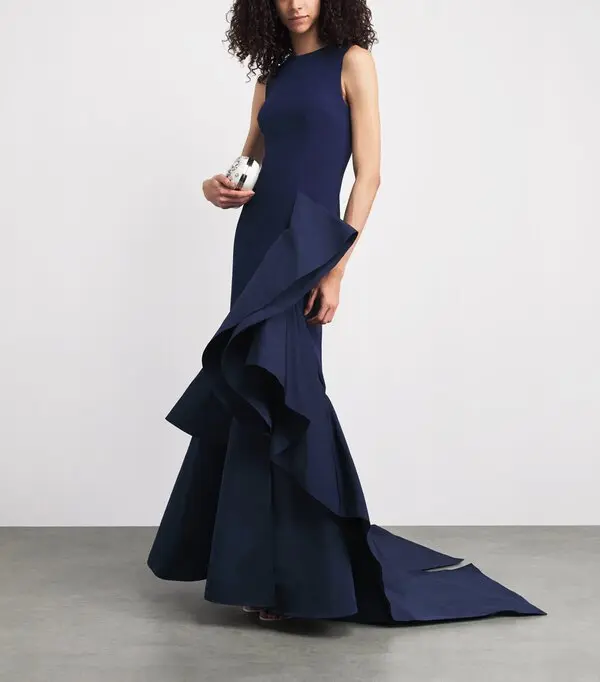 Safiyaa Cons Ruffle Gown