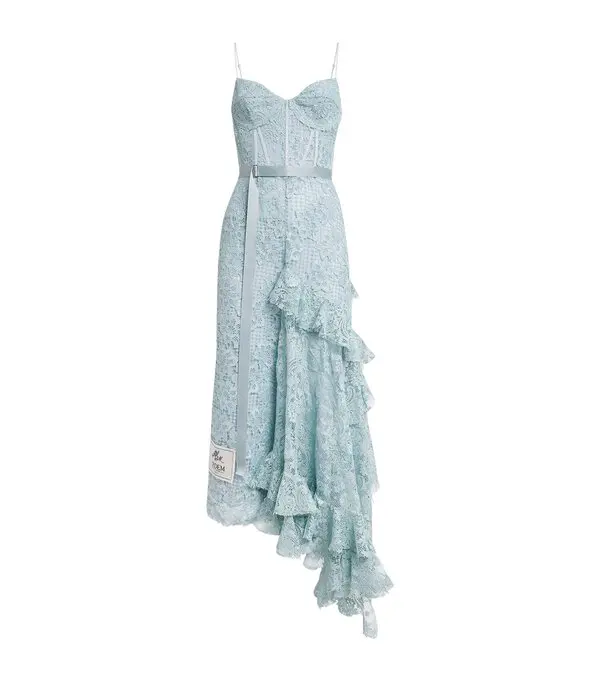 Erdem Floral Lace Midi Dress