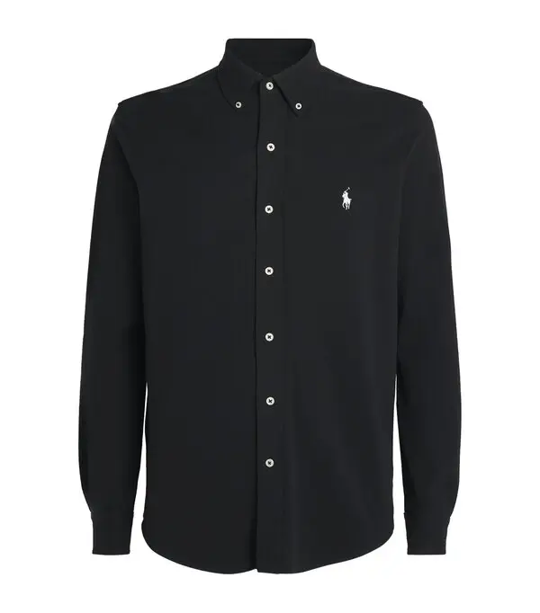 Polo Ralph Lauren Cotton Featherweight Mesh Shirt - Black