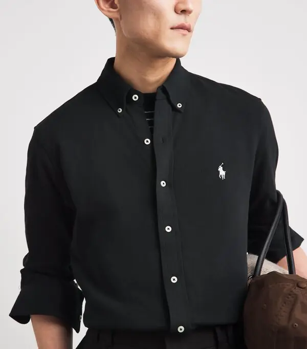 Polo Ralph Lauren Cotton Featherweight Mesh Shirt - Black
