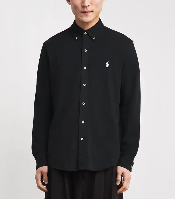 Polo Ralph Lauren Cotton Featherweight Mesh Shirt - Black
