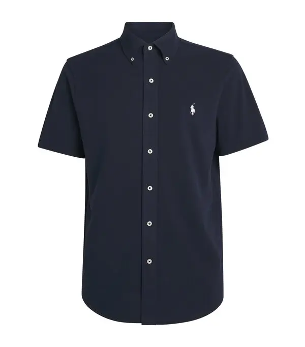 Polo Ralph Lauren Cotton Featherweight Mesh Shirt - Navy