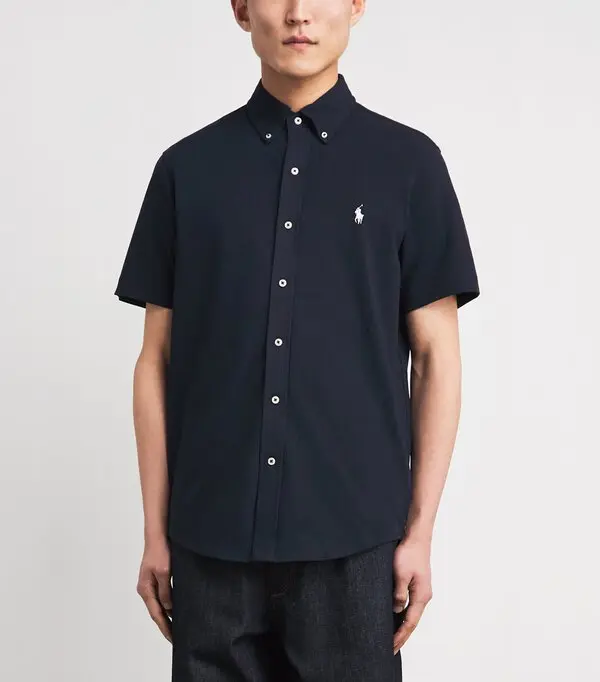 Polo Ralph Lauren Cotton Featherweight Mesh Shirt - Navy