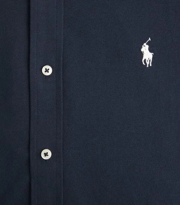 Polo Ralph Lauren Cotton Featherweight Mesh Shirt - Navy