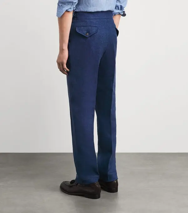 Polo Ralph Lauren Linen Herringbone Suit Trousers