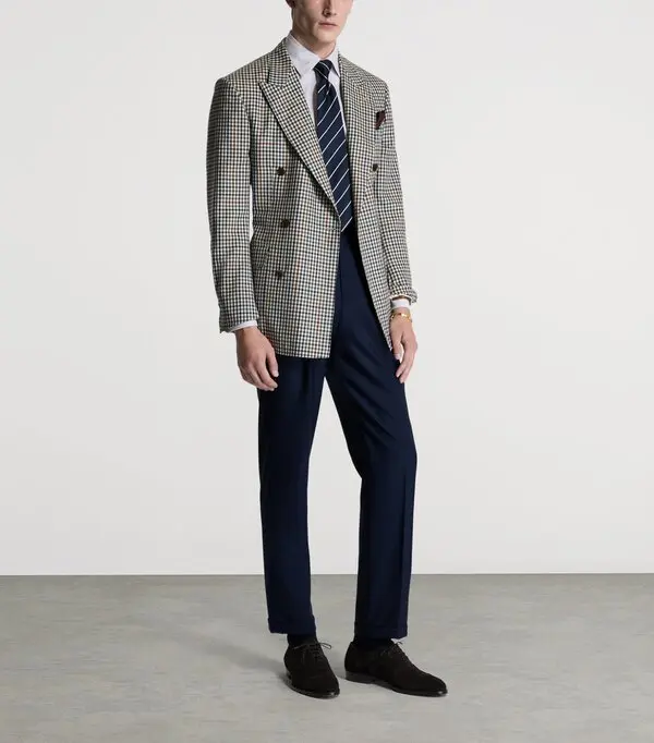 Dunhill Wool Gingham Blazer