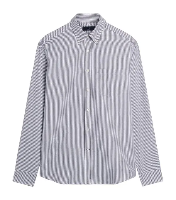 Dunhill Cotton-cashmere Stripe Shirt - Brown