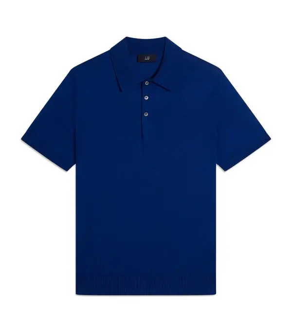 Dunhill Cotton-mulberry Silk Polo Shirt