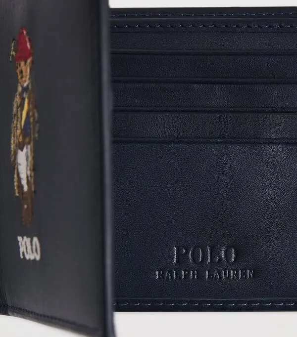 Polo Ralph Lauren Leather Polo Bear Bifold Wallet