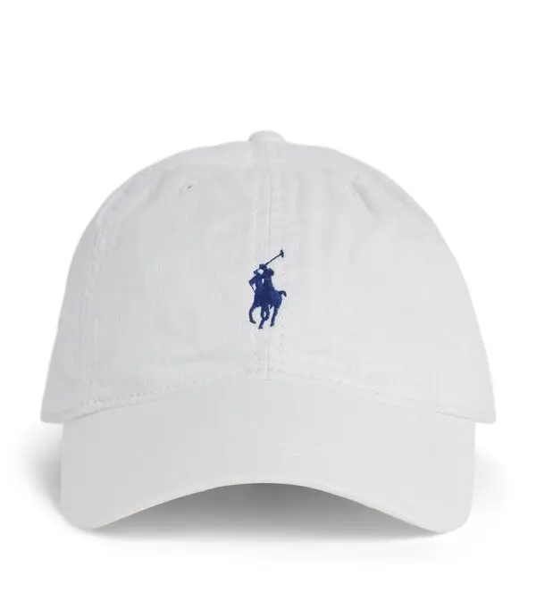 Polo Ralph Lauren Linen Baseball Cap - White
