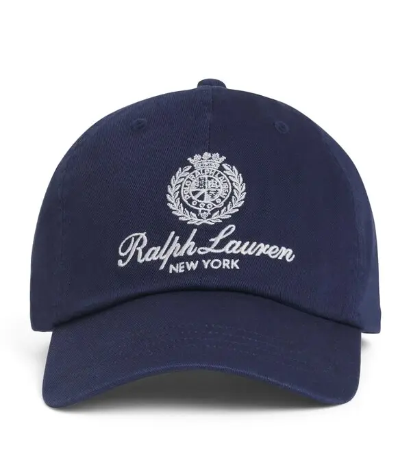 Polo Ralph Lauren Embroidered Crest Cap - Navy