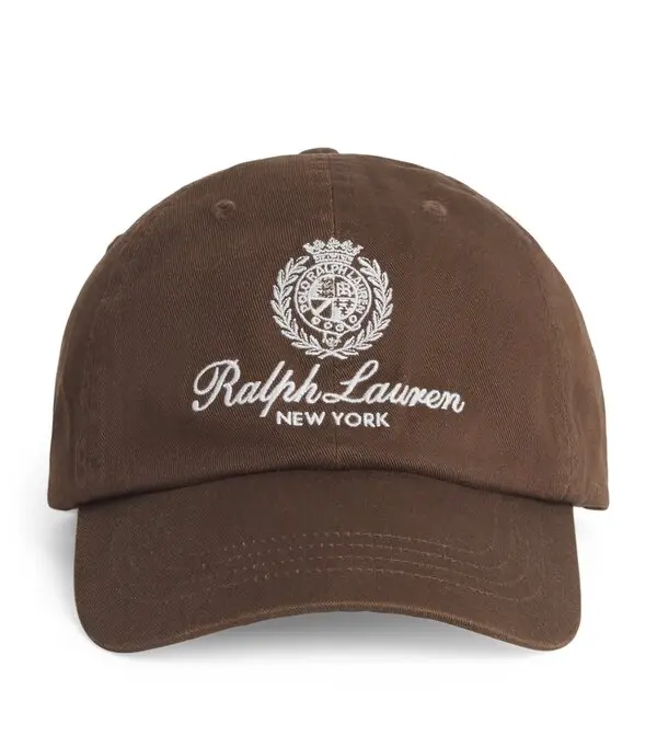 Polo Ralph Lauren Embroidered Crest Cap - Brown