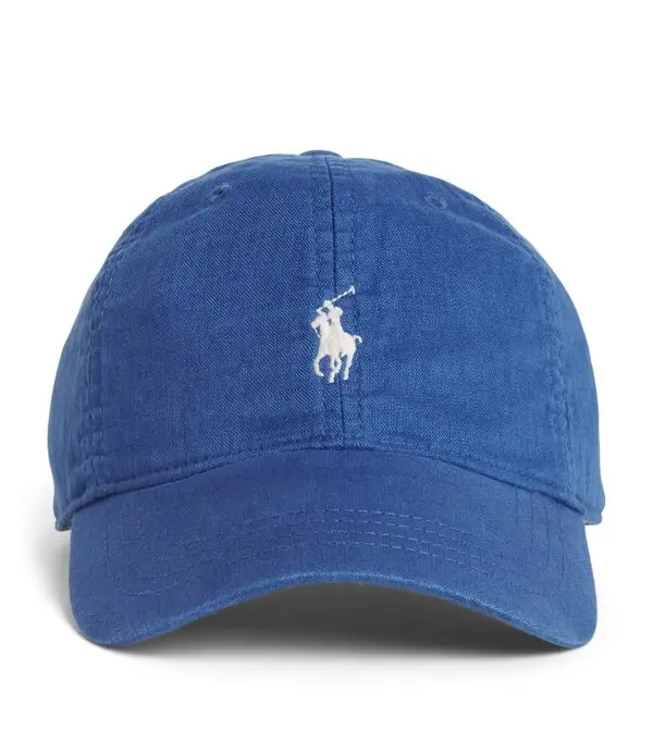 Polo Ralph Lauren Linen Baseball Cap - Blue