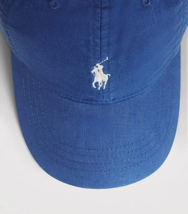 Polo Ralph Lauren Linen Baseball Cap - Blue