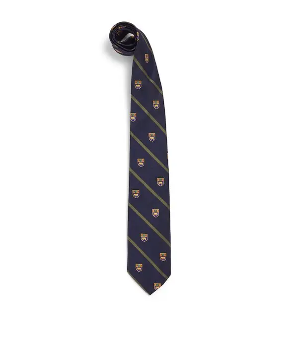 Polo Ralph Lauren Printed Silk Tie - Navy