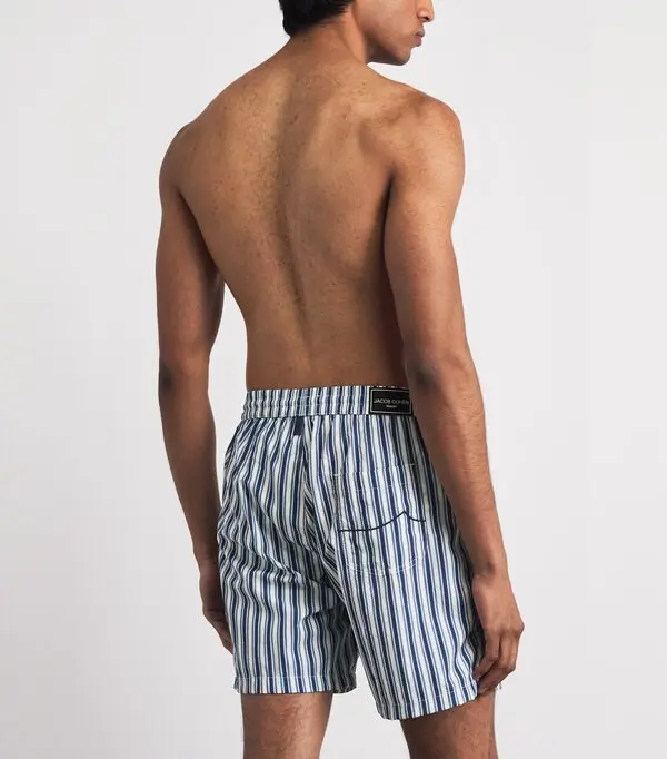 JACOB COHЁN Striped Swim Shorts