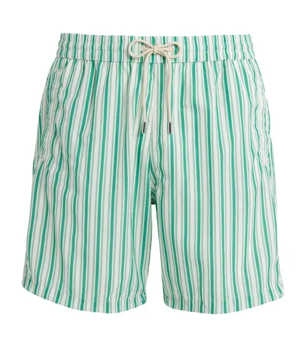 Jacob Cohen Stripe Swim Shorts - Green