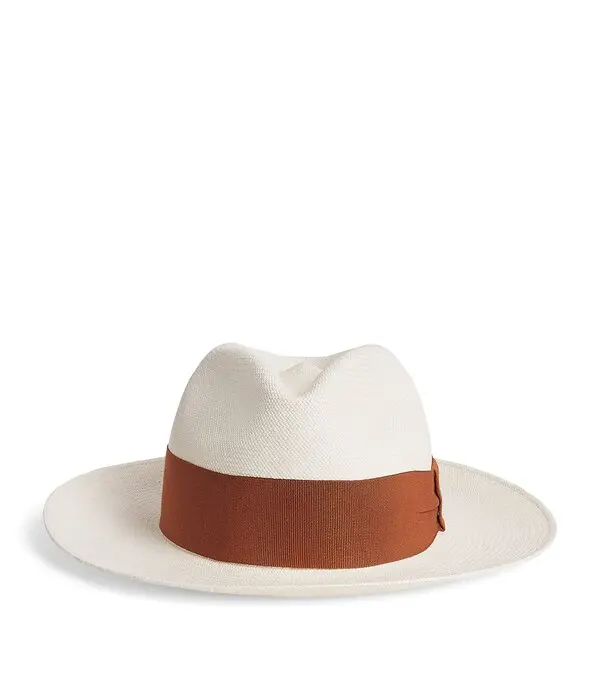 Frescobol Carioca Toquilla Straw Rafael Panama Hat - Orange