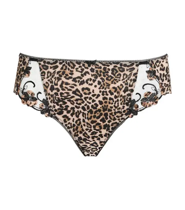 Fantasie Leopard Print Talia Briefs - Brown
