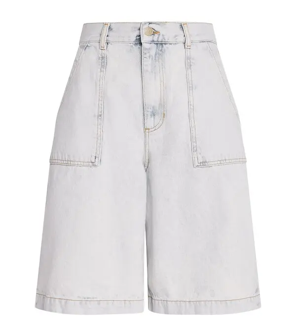 Sandro Denim Bermuda Shorts - Blue