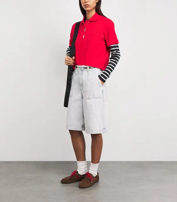 Sandro Denim Bermuda Shorts - Blue