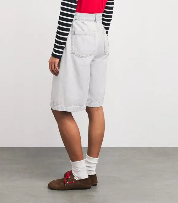 Sandro Denim Bermuda Shorts - Blue