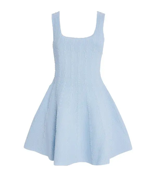 Sandro Beaded Mini Dress - Blue
