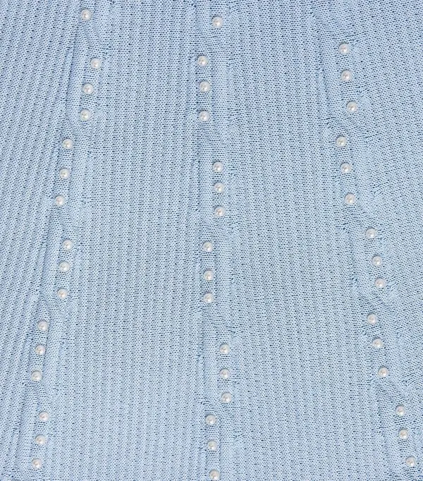 Sandro Beaded Mini Dress - Blue