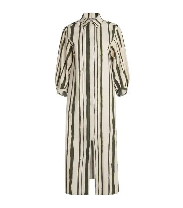 Max Mara Cotton Stripe Shirt Dress