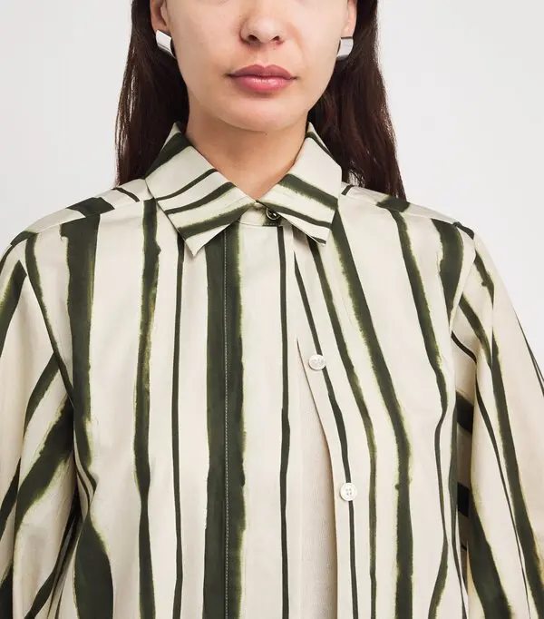 Max Mara Cotton Stripe Shirt Dress