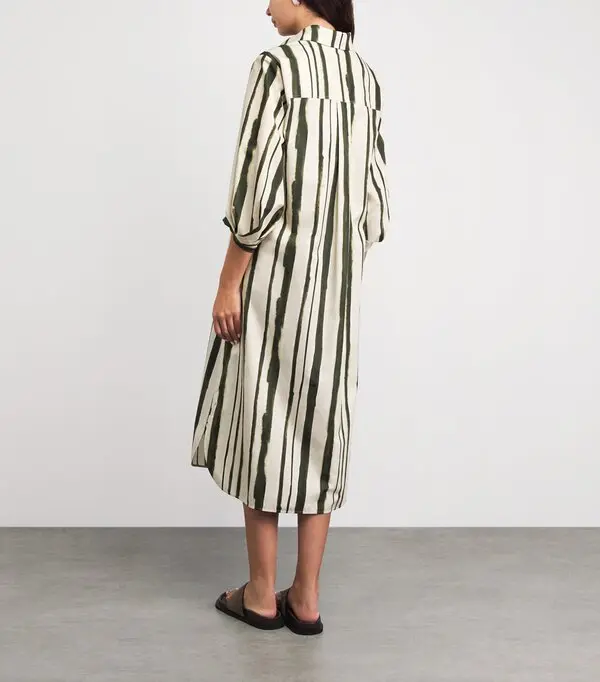 Max Mara Cotton Stripe Shirt Dress