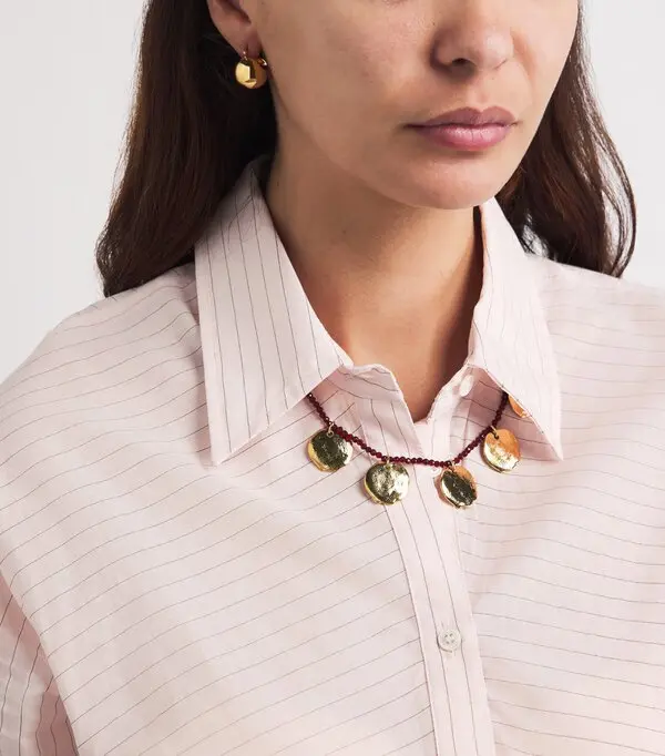 Claudie Pierlot Cotton-blend Stripe Shirt