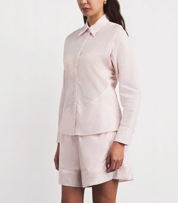 Claudie Pierlot Cotton-blend Stripe Shirt