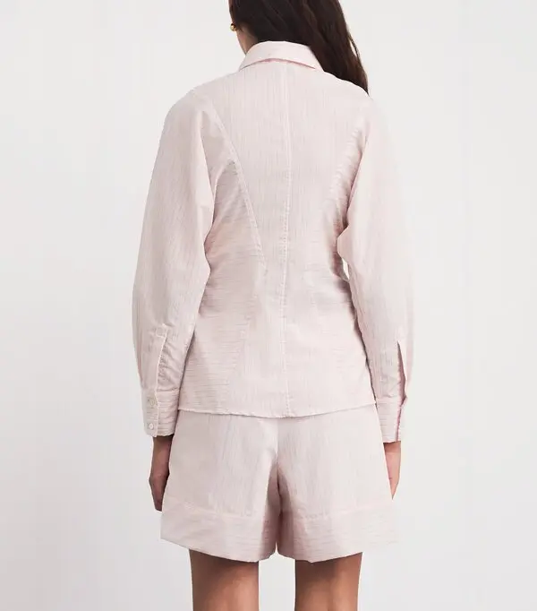 Claudie Pierlot Cotton-blend Stripe Shirt