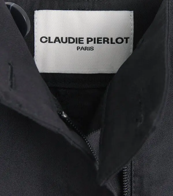 Claudie Pierlot Cotton-blend Wide-leg Trousers