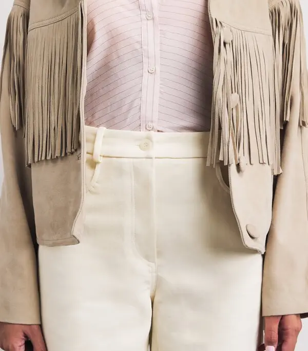 Claudie Pierlot Cotton Wide-leg Trousers