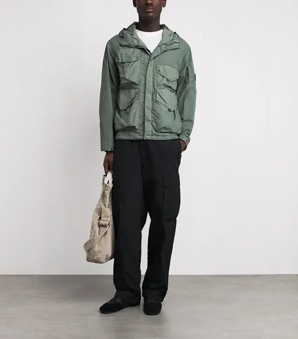 C.P. COMPANY Flatt Goggle Jacket - Beige