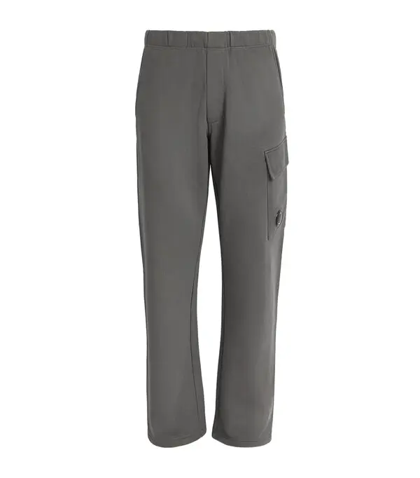 C.P. COMPANY Cotton Goggle Sweatpants - Grey