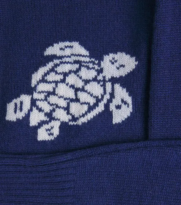 Vilebrequin Virgin Wool-cashmere Juan Zip-up Cardigan - Blue