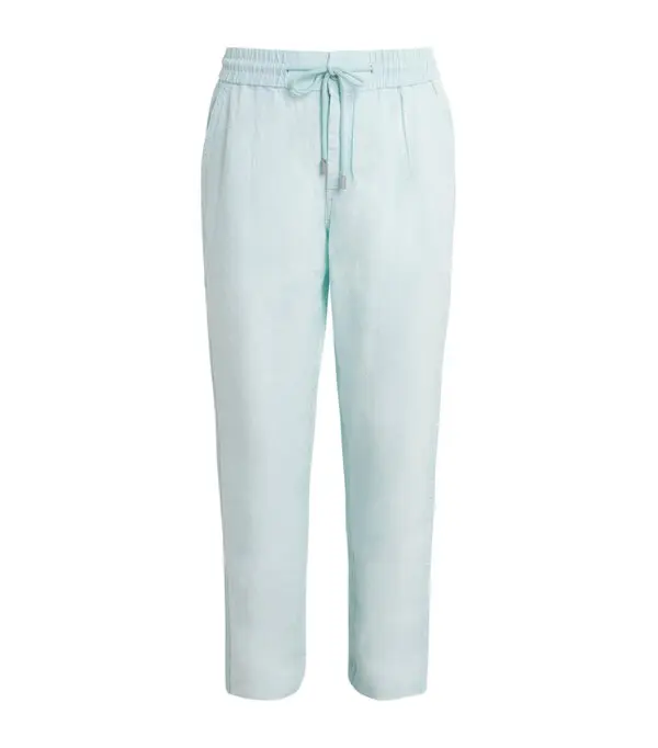 Vilebrequin Linen Drawstring Parc Trousers - Blue