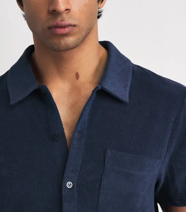 Vilebrequin Organic Cotton Terry-blend Charli Shirt - Blue