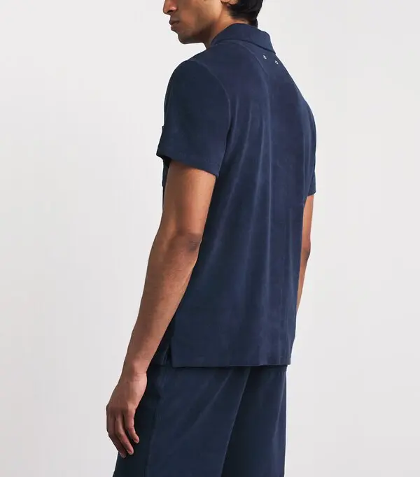 Vilebrequin Organic Cotton Terry-blend Charli Shirt - Blue