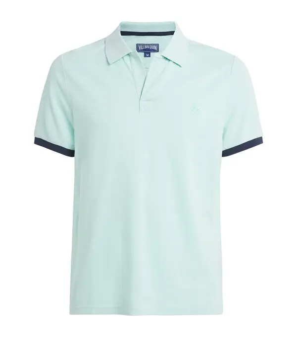 Vilebrequin Organic Cotton Palatin Polo Shirt - Blue