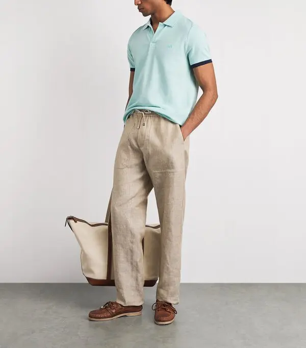 Vilebrequin Organic Cotton Palatin Polo Shirt - Blue