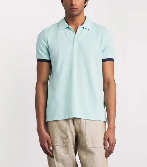 Vilebrequin Organic Cotton Palatin Polo Shirt - Blue