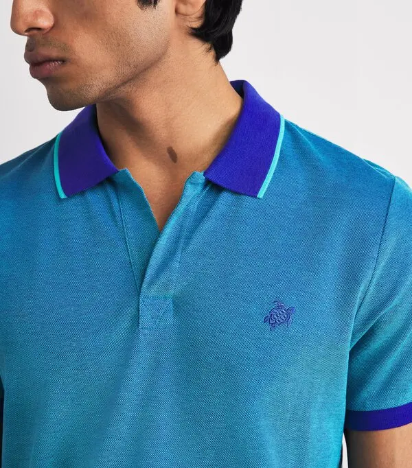 Vilebrequin Organic Cotton Palatin Polo Shirt - Blue