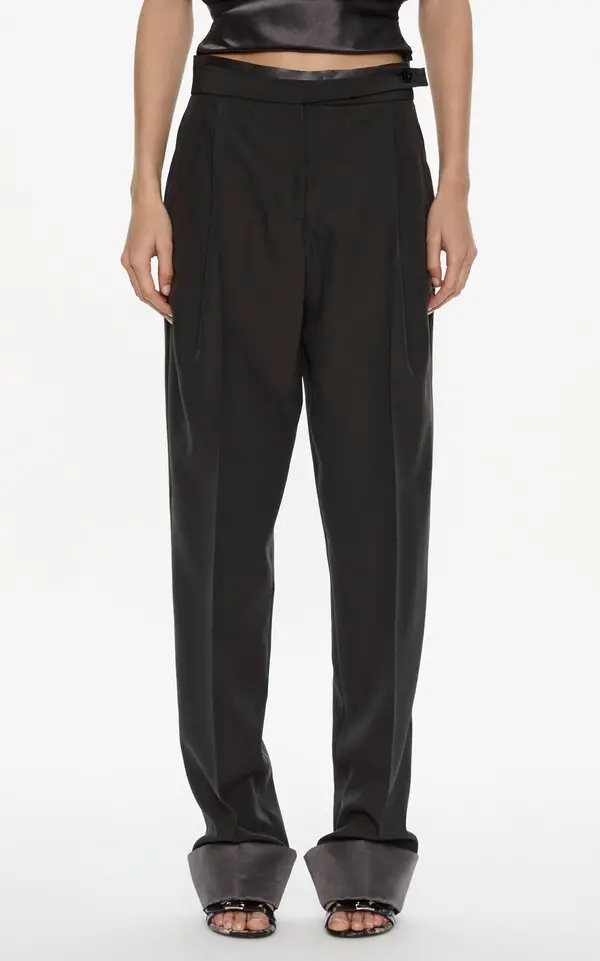 Christopher Esber Rowan Sateen Wide-leg Pants