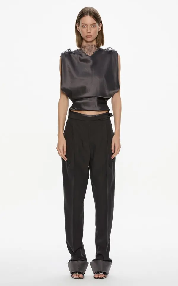 Christopher Esber Rowan Sateen Wide-leg Pants